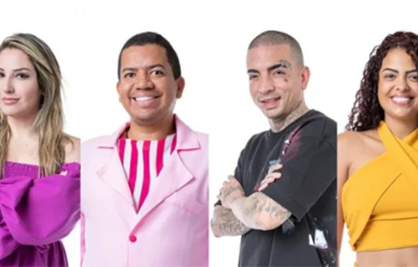 'BBB23': Amanda, Bruno, MC Guimê e Paula estão no quarto paredão